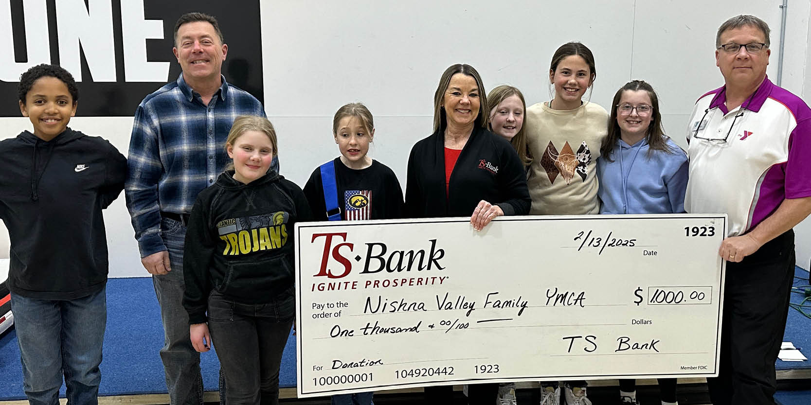 TS Bank Contributes $1K to Nishna Valley YMCA Campaign